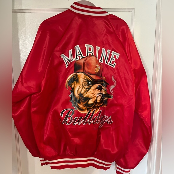 Jackets & Coats | Marine Corps Bulldogs Vintage Cardinal Jacket Coat ...